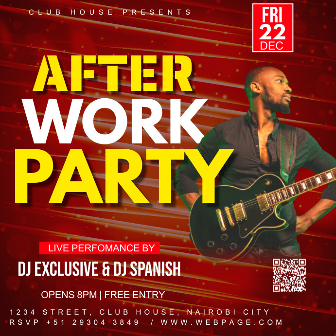 after work friday party Template | PosterMyWall
