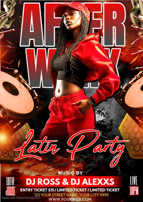 Copy of After Work Latin Party | PosterMyWall