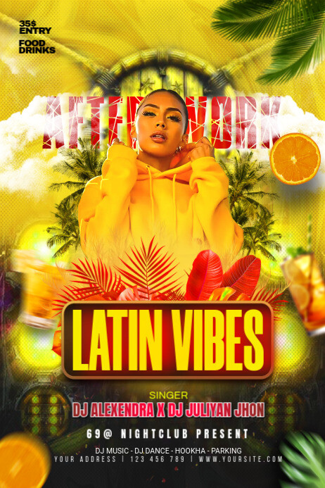 Copy of after work latin party flyer poster | PosterMyWall