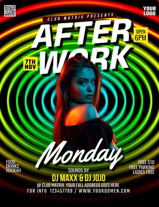After work Monday Template | PosterMyWall