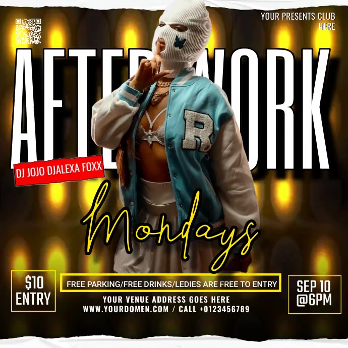 AFTER WORK MONDAY Template | PosterMyWall