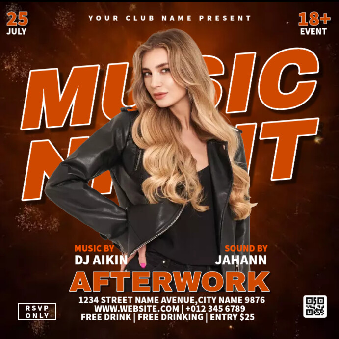 Plantilla de After Work Music Party | PosterMyWall