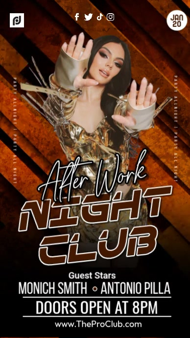 After Work Night Club Template | PosterMyWall