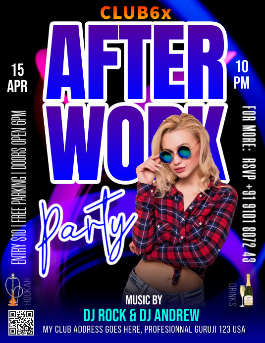 Plantilla de after work night club party | PosterMyWall