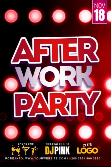 Modèle After Work Night Club Video | PosterMyWall