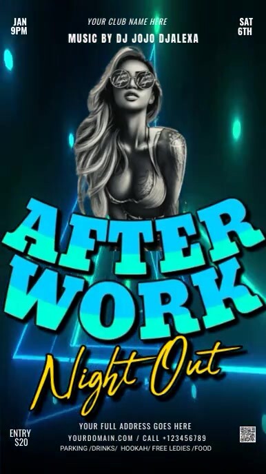 AFTER WORK NIGHT Template | PosterMyWall