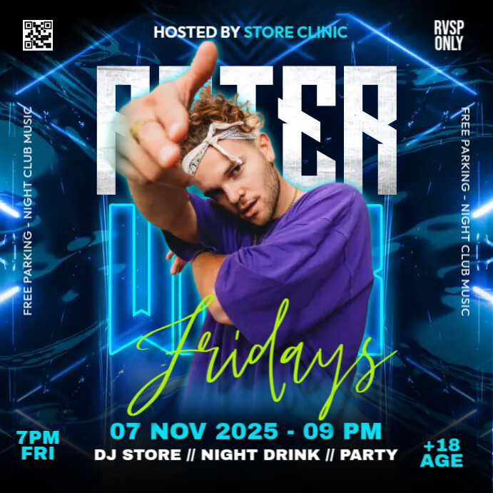 After Work Night Party Ads Template | PosterMyWall