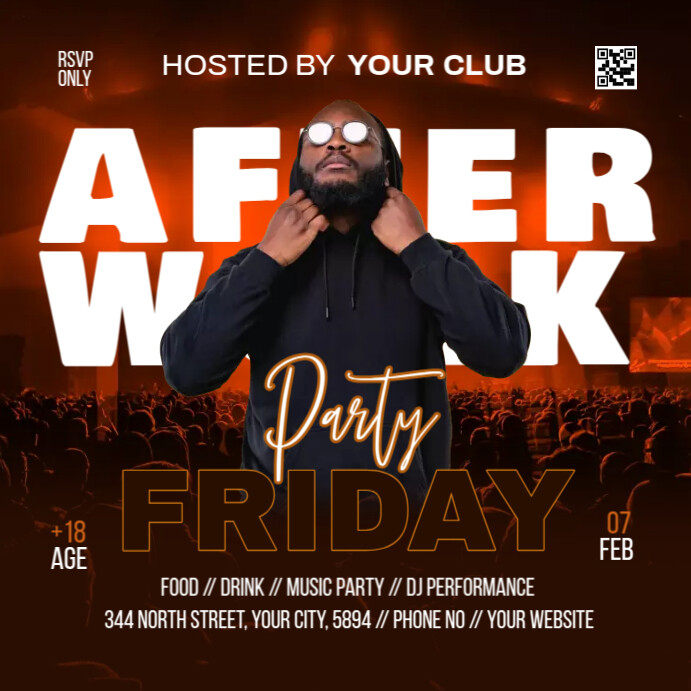 After Work Night Party Ads Template | PosterMyWall