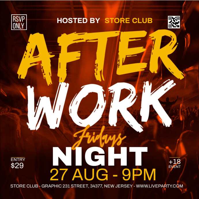 Copy of After Work Night Party Ads | PosterMyWall
