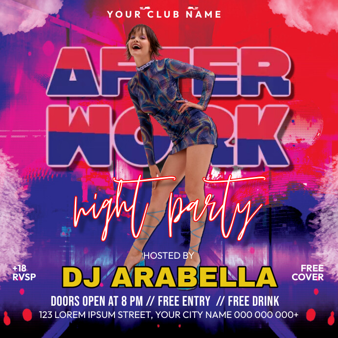 After Work Night Party Template | PosterMyWall