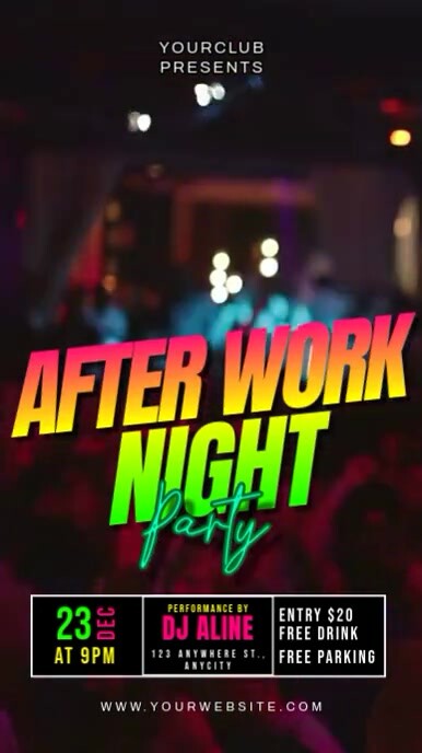 Copy of After Work Night Party | PosterMyWall