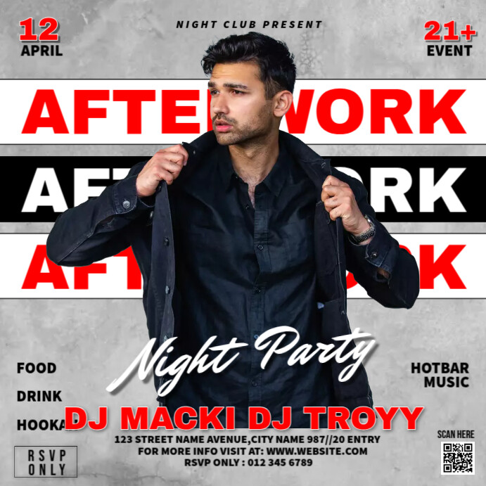 After Work Night Party Template | PosterMyWall