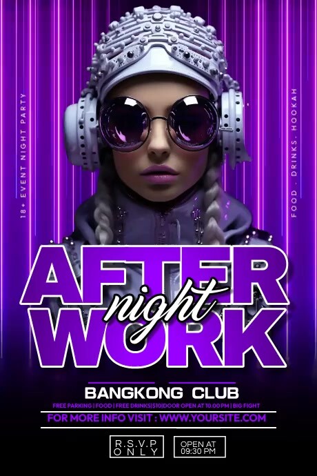 Modèle After Work Night Party | PosterMyWall