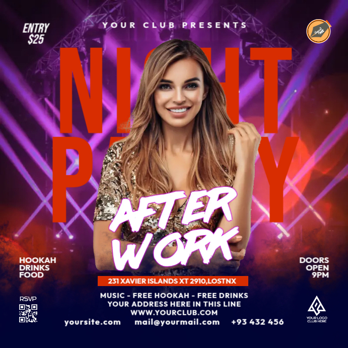 After Work Night Party Template | PosterMyWall