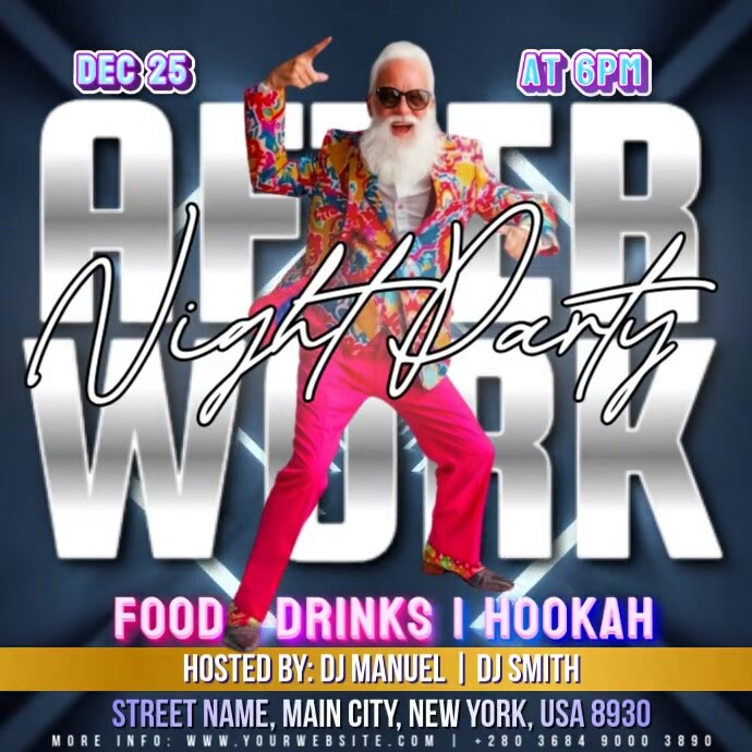 After Work Night Party Template | PosterMyWall