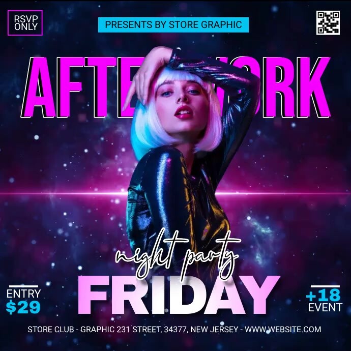 After Work Night Party Template | PosterMyWall