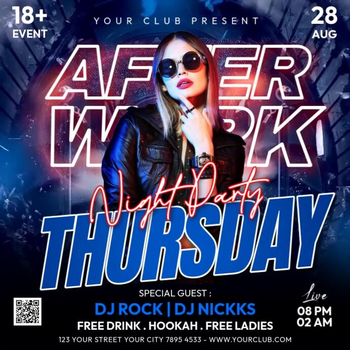 Copy of After Work Night Party | PosterMyWall