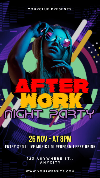 Copy of After Work Night Party | PosterMyWall