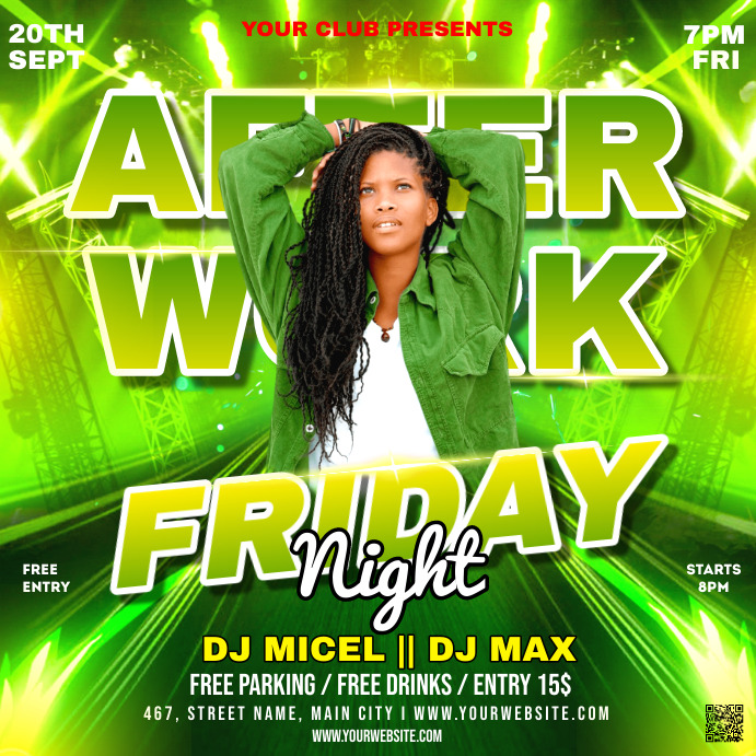 after work night party flyer Template | PosterMyWall