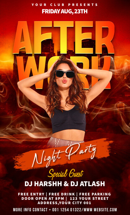 after work night party flyer Template | PosterMyWall