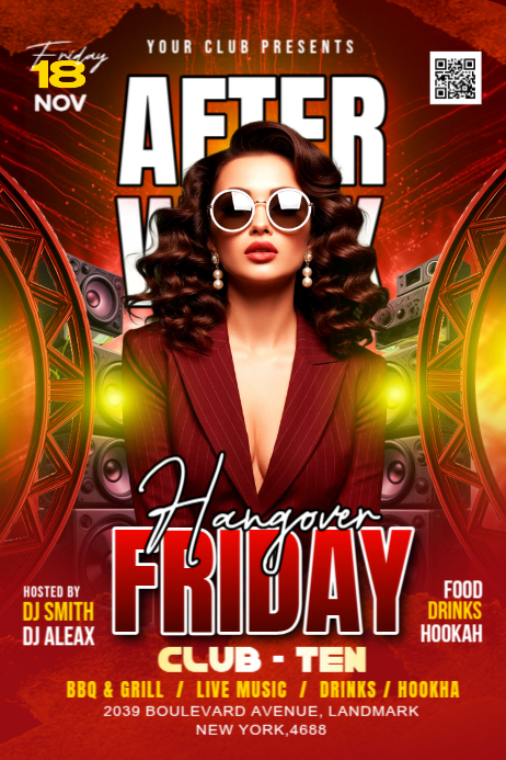 After Work Night Party Flyer Template | PosterMyWall