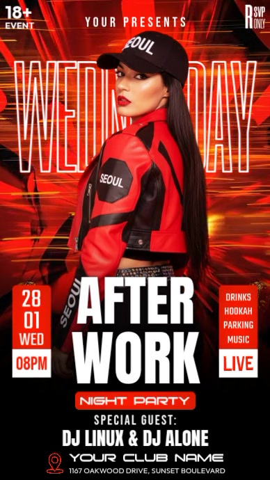 After Work Night Party Instagram Reel Template | PosterMyWall