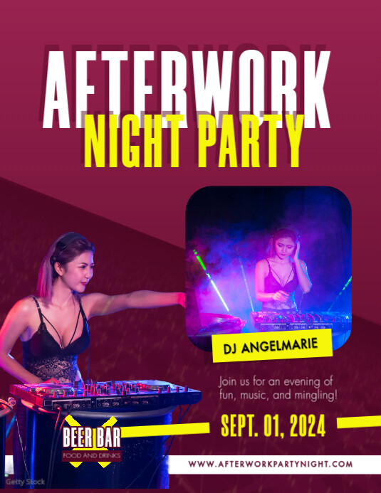 After Work Night Party Poster Template | PosterMyWall