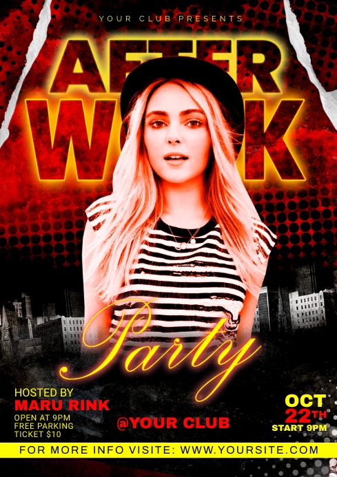 after work part flyer (1) Template | PosterMyWall