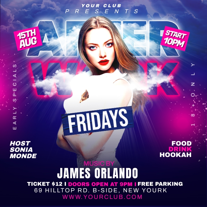 after work part flyer Template | PosterMyWall