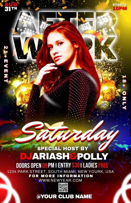 after work part flyer Template | PosterMyWall