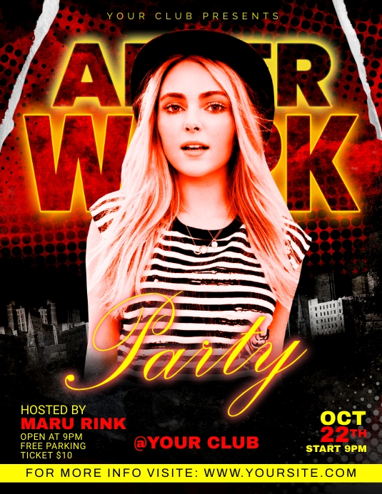 after work part flyer Template | PosterMyWall