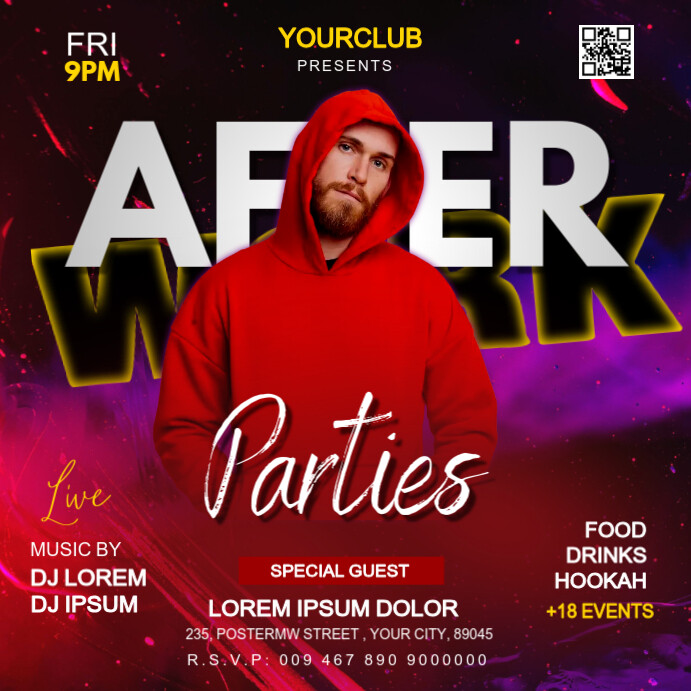 after work parties Template | PosterMyWall