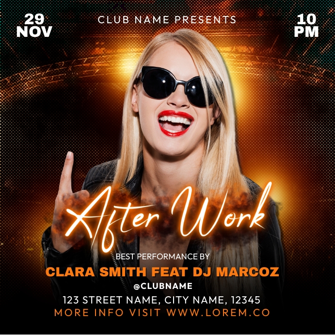 After Work Party Ads Template | PosterMyWall