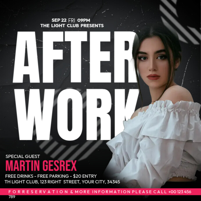 After Work Party Ads Template | PosterMyWall