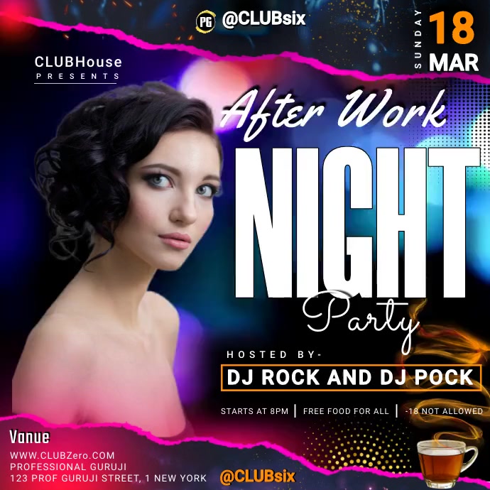 Copy of after work party bar, after work party flyer, | PosterMyWall