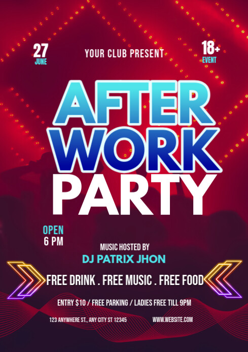 Copy of after work party | PosterMyWall