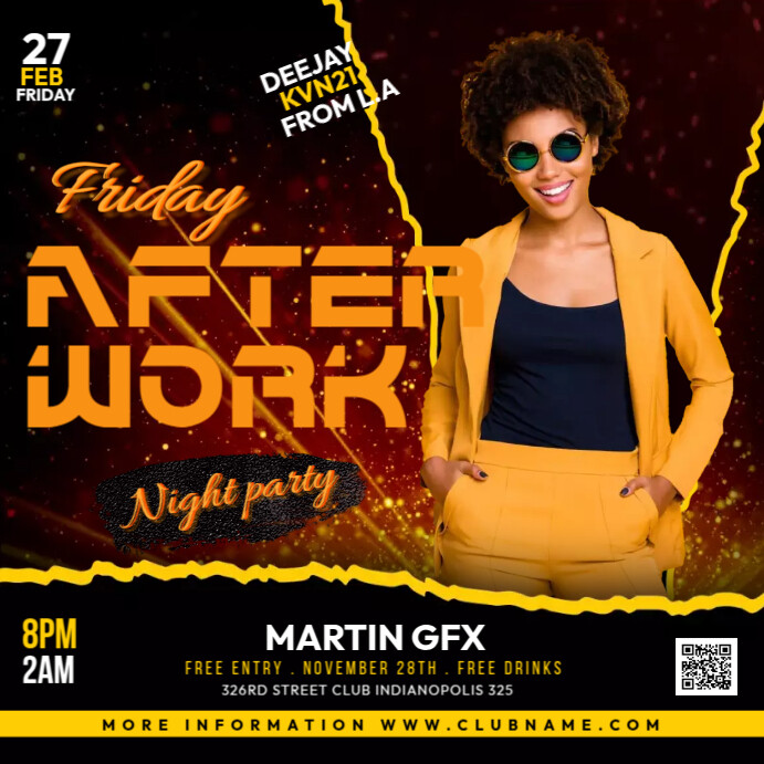 After Work Party Template | PosterMyWall