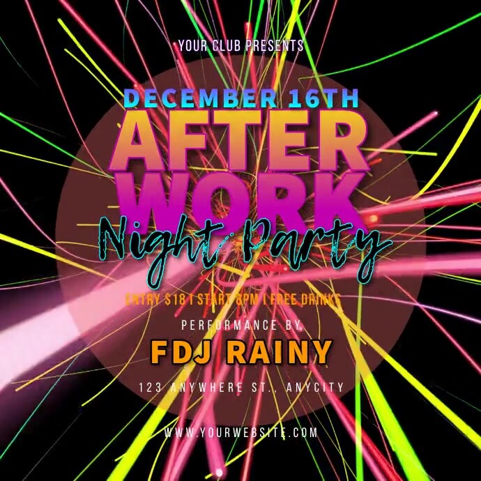 Modèle After Work Party | PosterMyWall