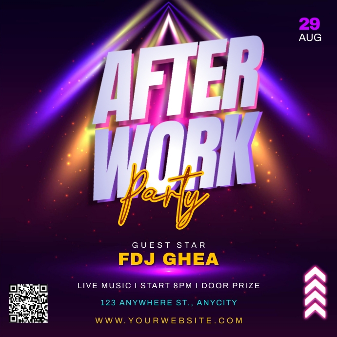 After Work Party Template | PosterMyWall