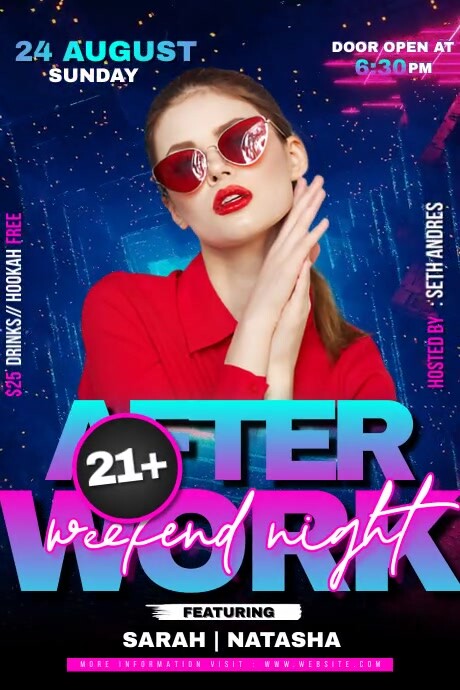 After Work Party Template | PosterMyWall