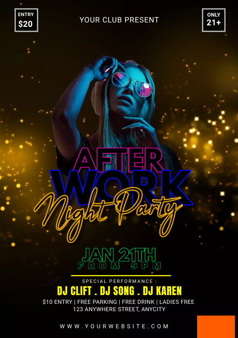 After Work Party Template | PosterMyWall