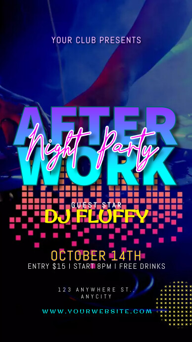 After Work Party Template | PosterMyWall