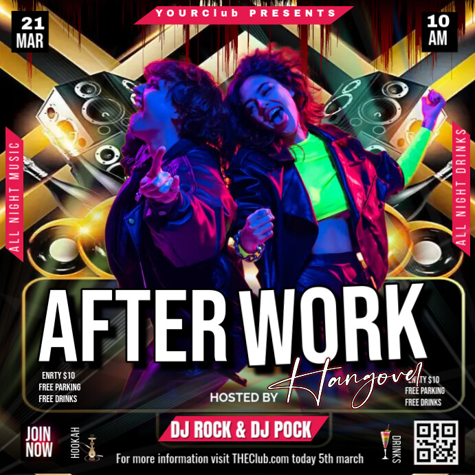 AFTER WORK PARTY Template | PosterMyWall