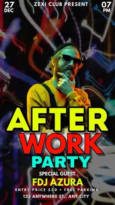 Plantilla de After Work Party | PosterMyWall