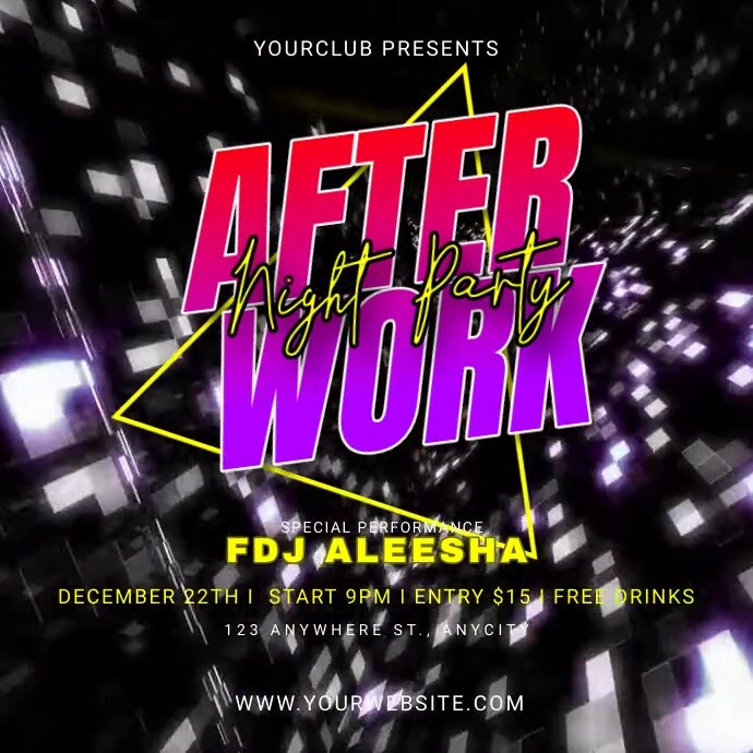 After Work Party Template | PosterMyWall