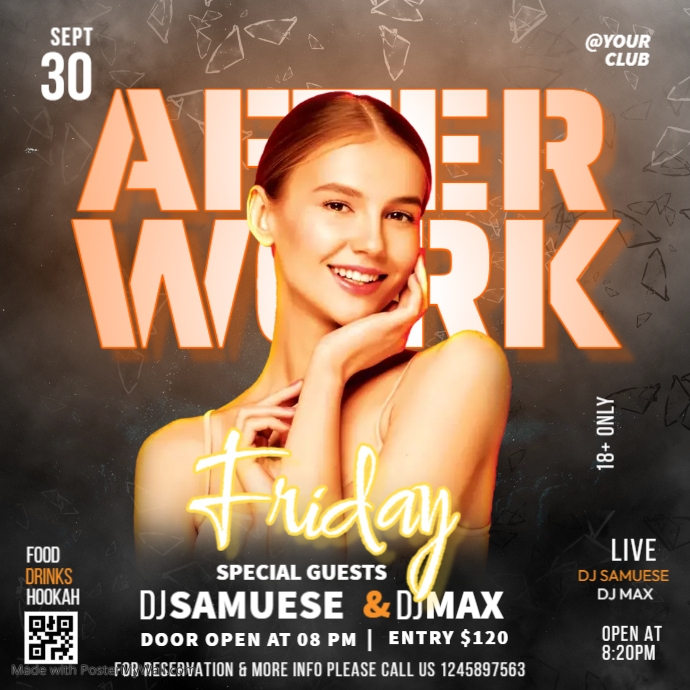 After Work Party Template | PosterMyWall