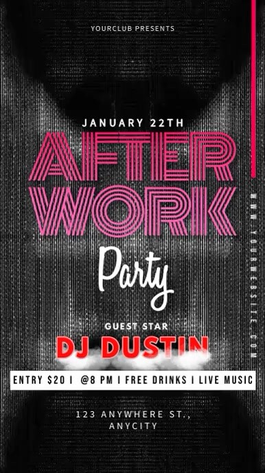 After Work Party Template | PosterMyWall