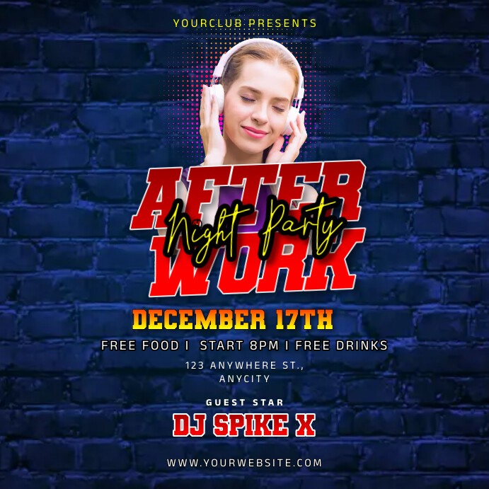 After Work Party Template | PosterMyWall