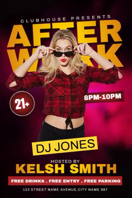After Work Party Template | PosterMyWall