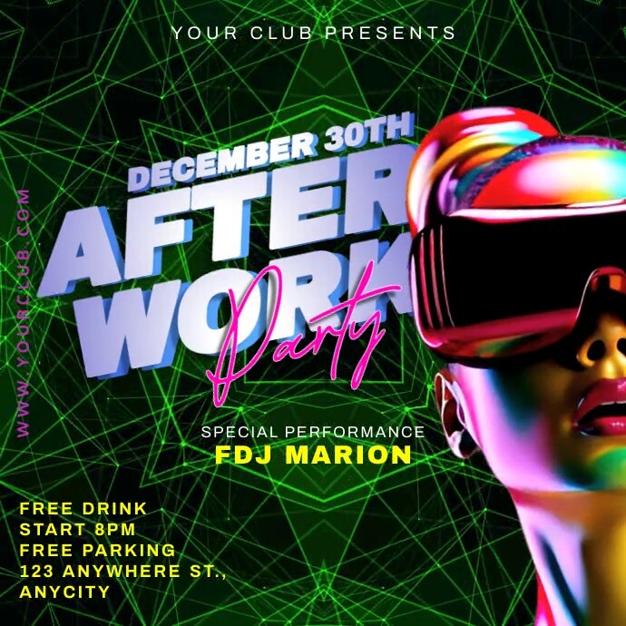 After Work Party Template | PosterMyWall